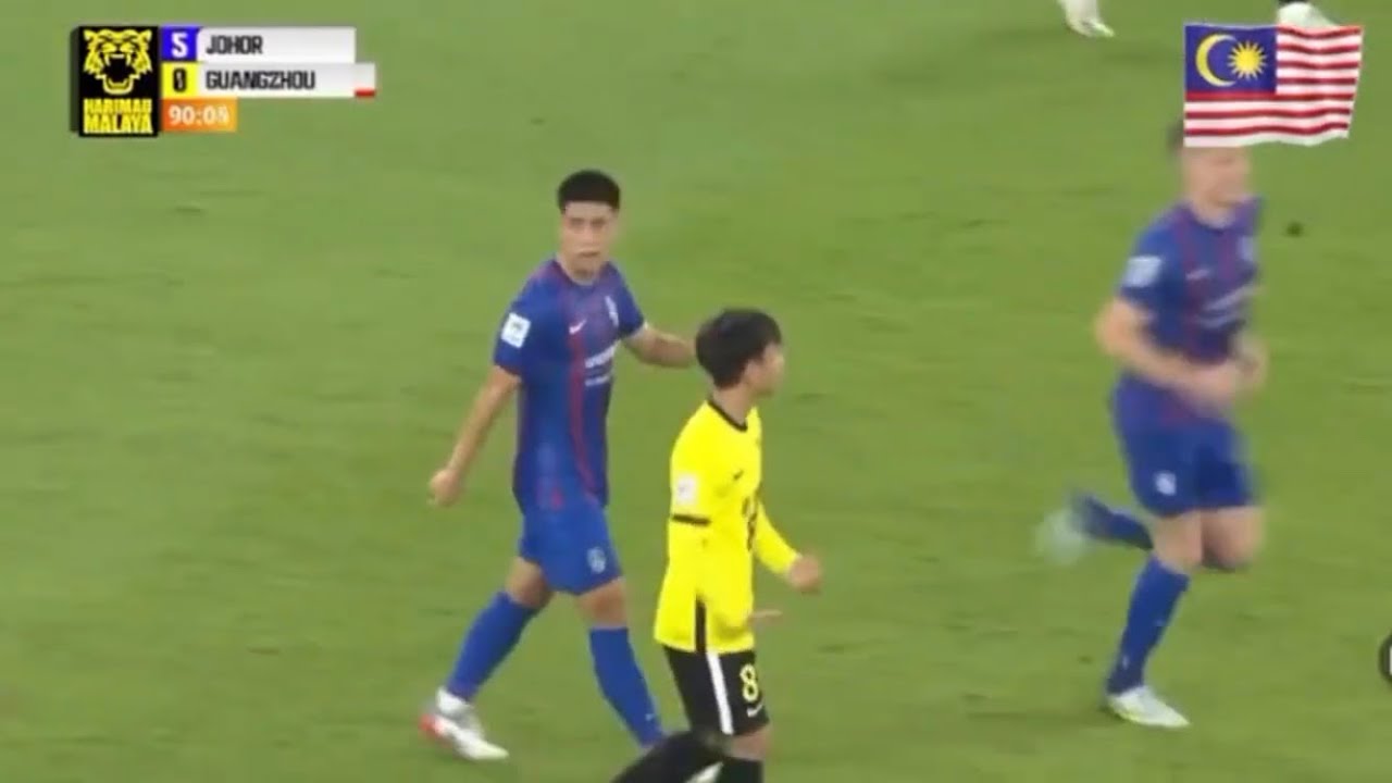 Hong Wan vs Guangzhou Evergrande | Skills, Passes and Tackle | JDT ...