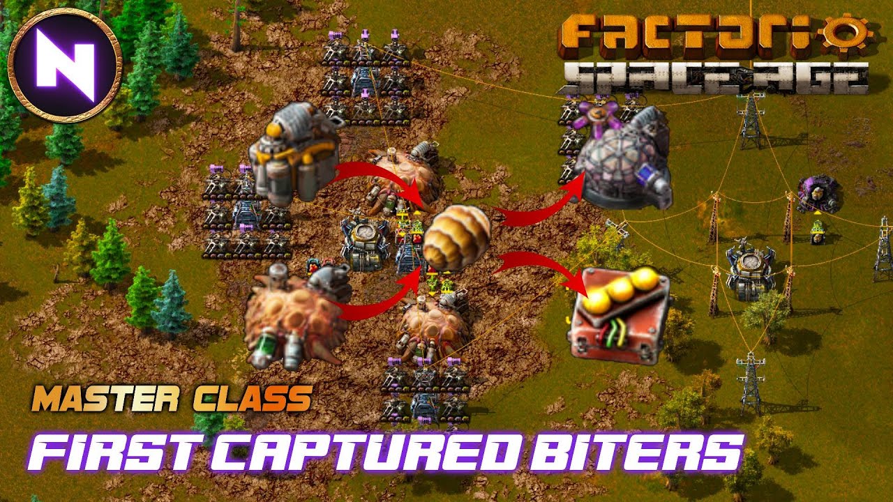 Back to Nauvis: Setting Up Basic Biter Farm ️ Biolabs & Modules ...