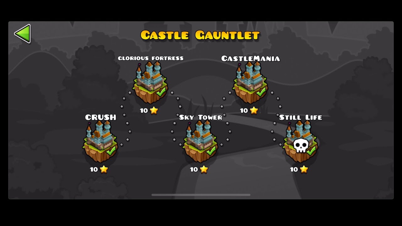 Geometry Dash: "Castle Gauntlet" [All Coins] - YouTube