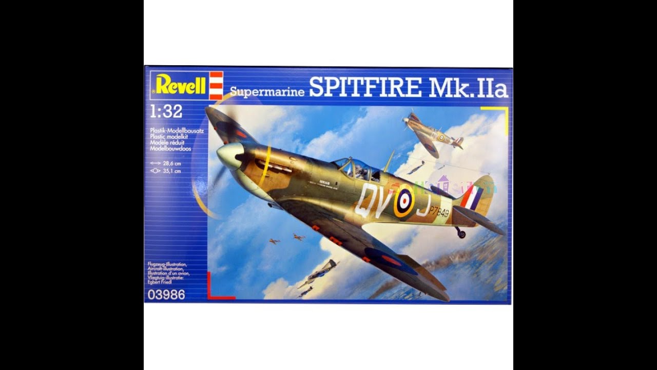 What's in the Box? The 1/32 Revell Spitfire Mk. II a (new tool) - YouTube