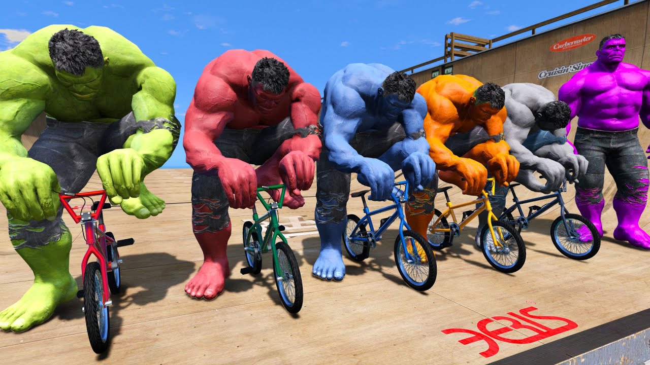 TEAM HULK Super Bicycles Competition Challenge #4 (Funny Contest) - GTA ...