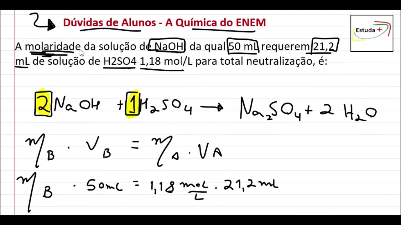 Na Reação De Neutralização Total Do ácido Sulfídrico Ensino