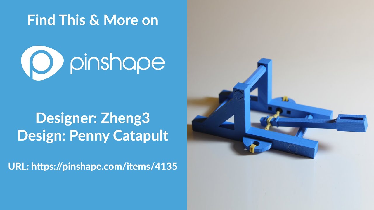 Penny Catapult Timelapse 3D Print - YouTube