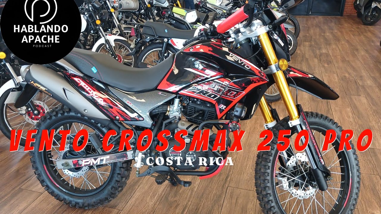 VENTO CROSSMAX 250 PRO ficha técnica,precio Costa Rica - YouTube