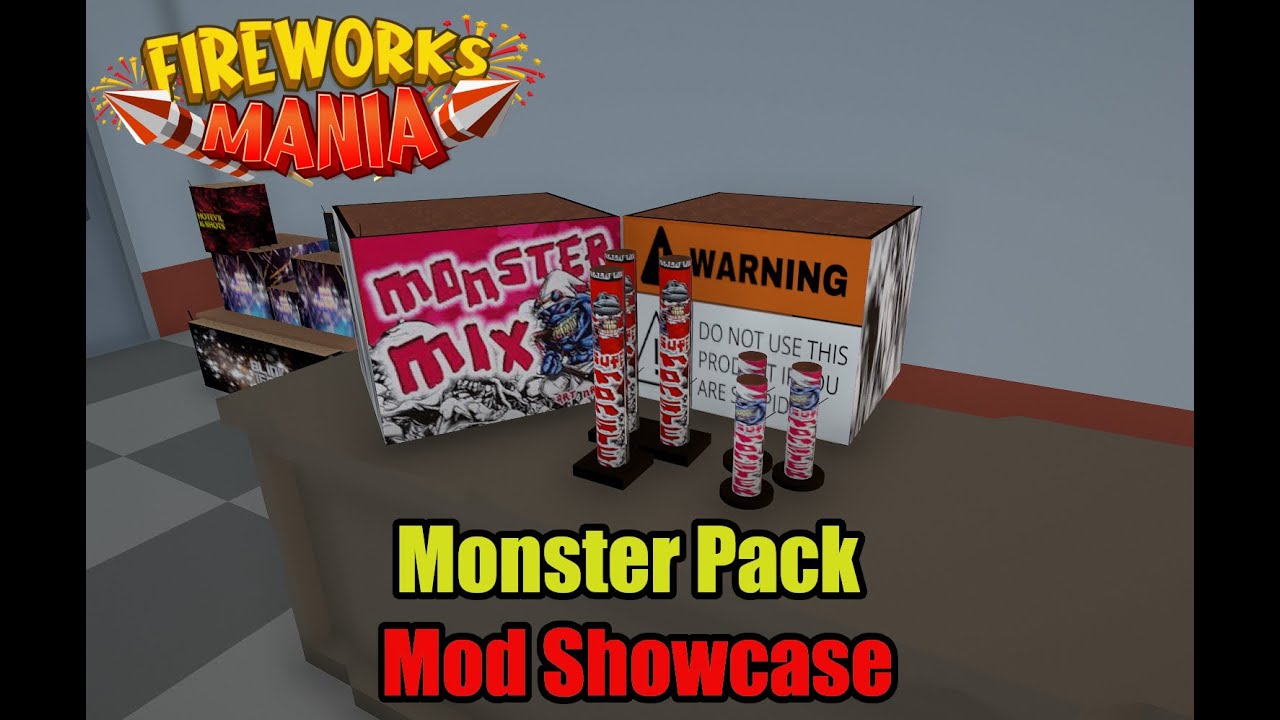 Monster Pack Mod Showcase! - Fireworks Mania Mod Showcase - YouTube