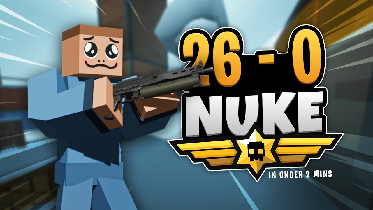 Krunker nuke gameplay | 26 - 0 | Handcam - YouTube