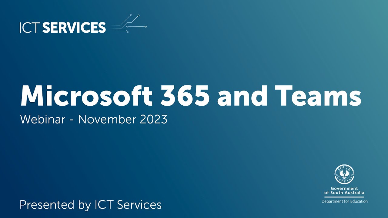 Microsoft 365 overview and Teams - webinar - YouTube