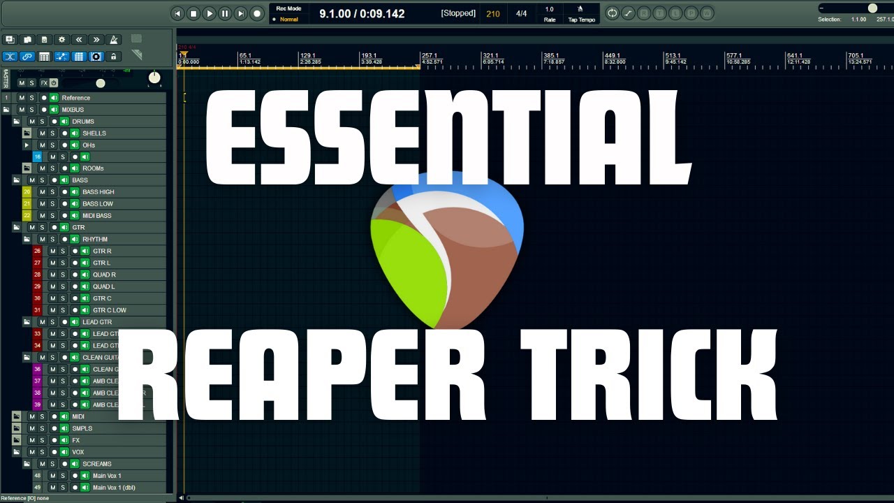 Learn the MOST IMPORTANT Reaper Template for Making Hits - YouTube