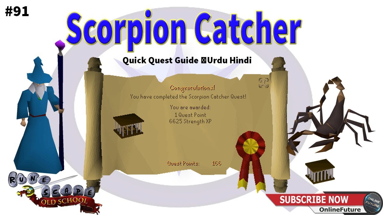 OSRS│How To Complete Scorpion Catcher Quest 2020│Urdu Hindi - YouTube