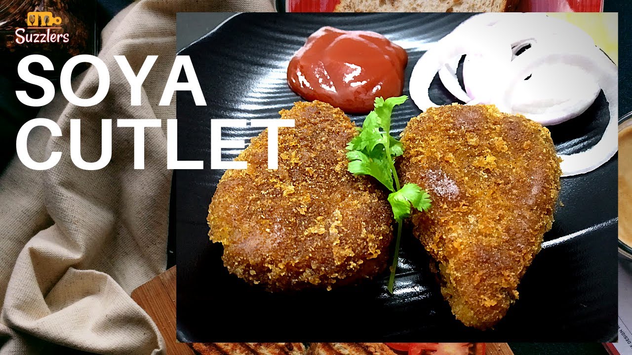 Soya chunks cutlet recipe | Healthy vegetable snacks | Vegetable cutlet ...