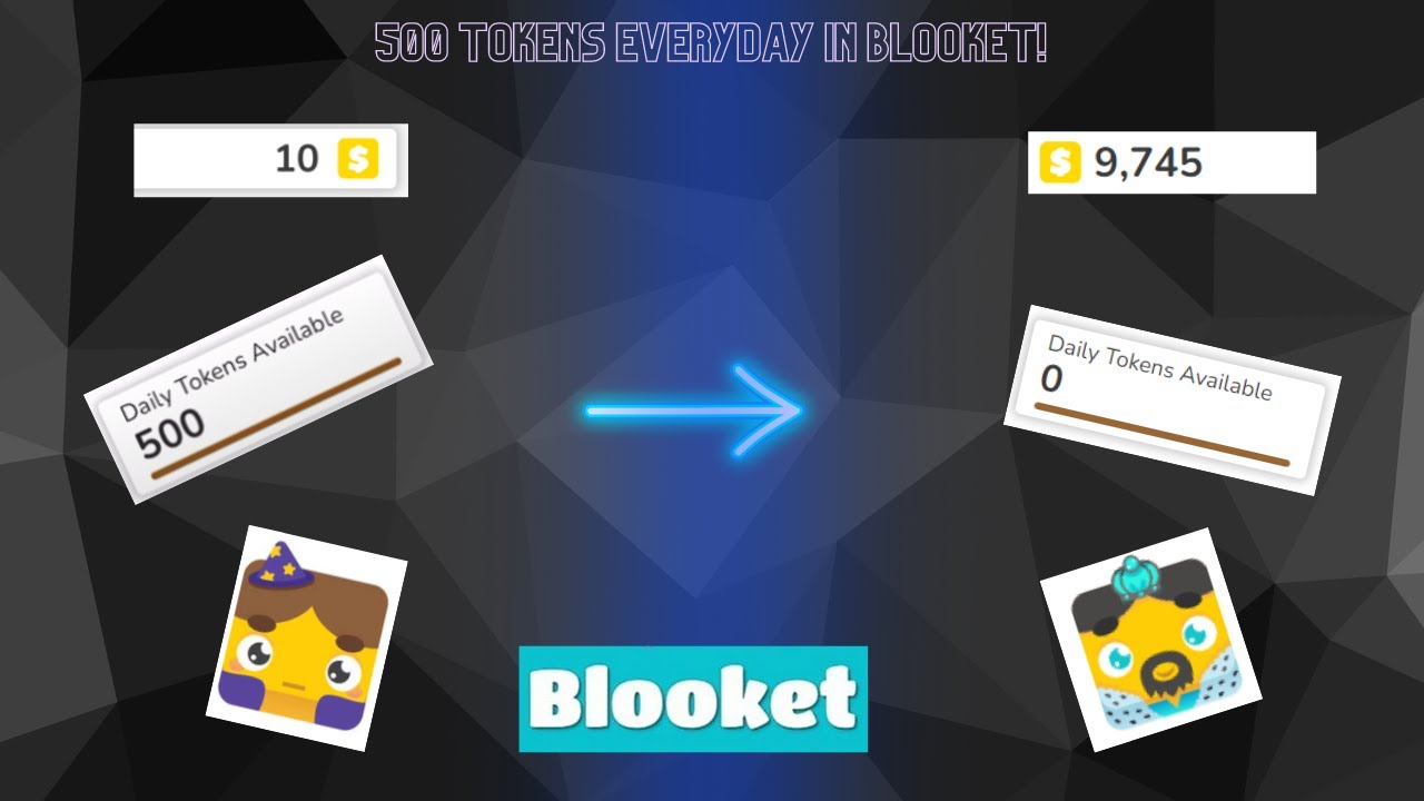 HOW TO GET 500 TOKENS ON BLOOKET EVERYDAY!!! - YouTube