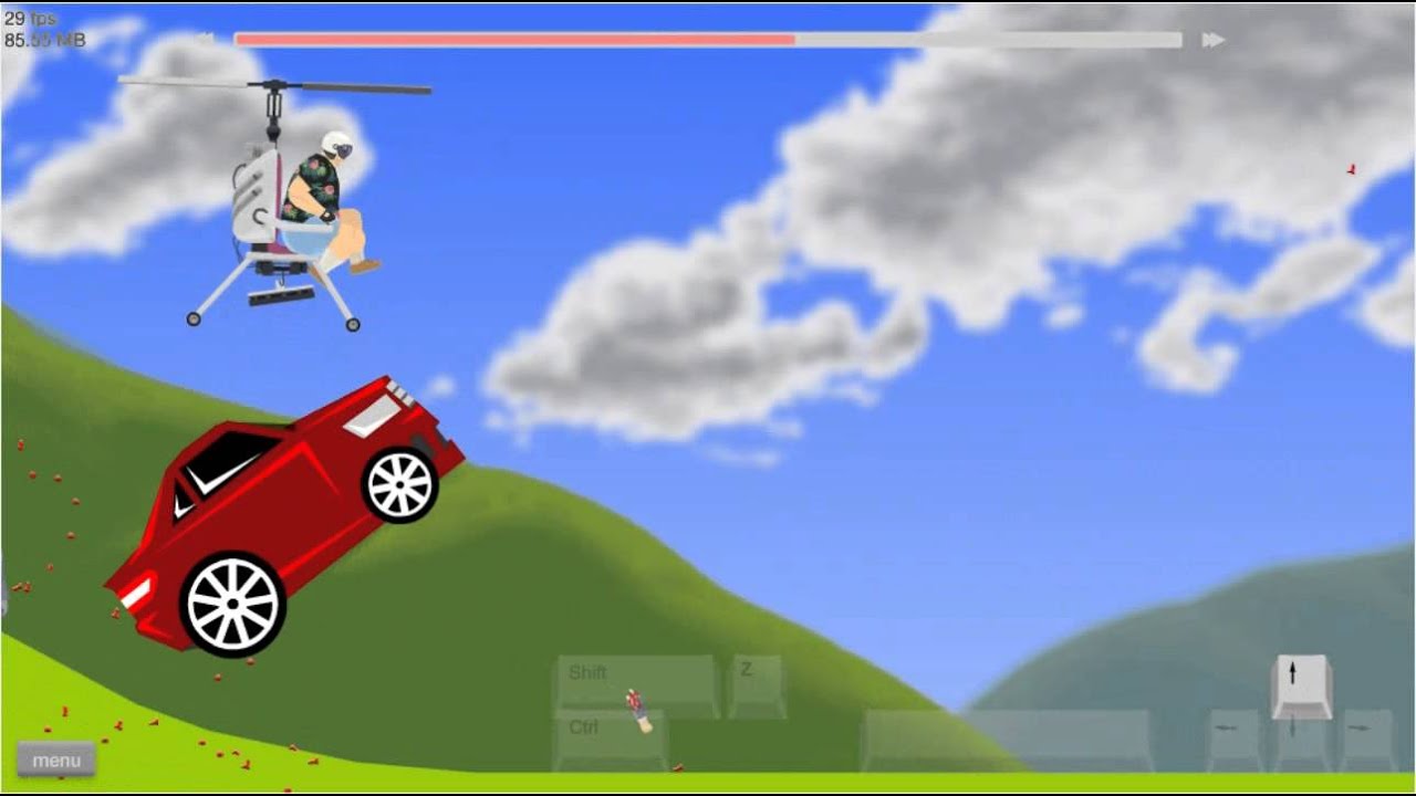 Happy Wheels: Helicopter Man VS The Car Theif - YouTube