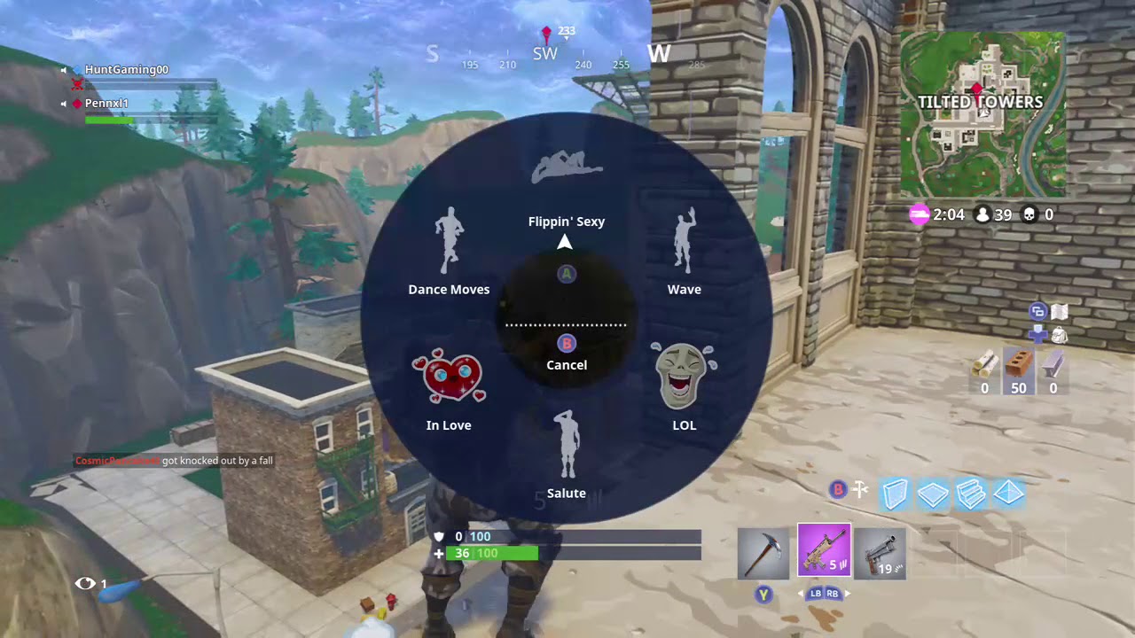 fortnite dodging bullets with emote - YouTube