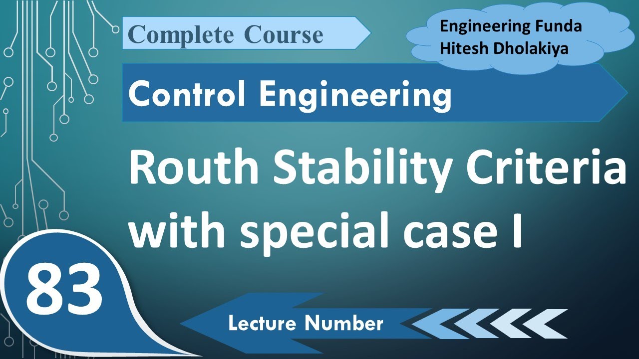 Routh Stability Criterion: Special Case - I in Control Systems - YouTube