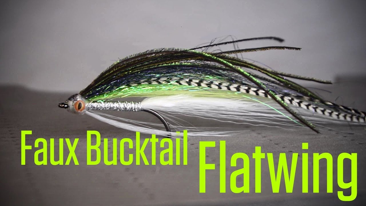Faux Bucktail Flatwing Fly Tying Tutorial - YouTube