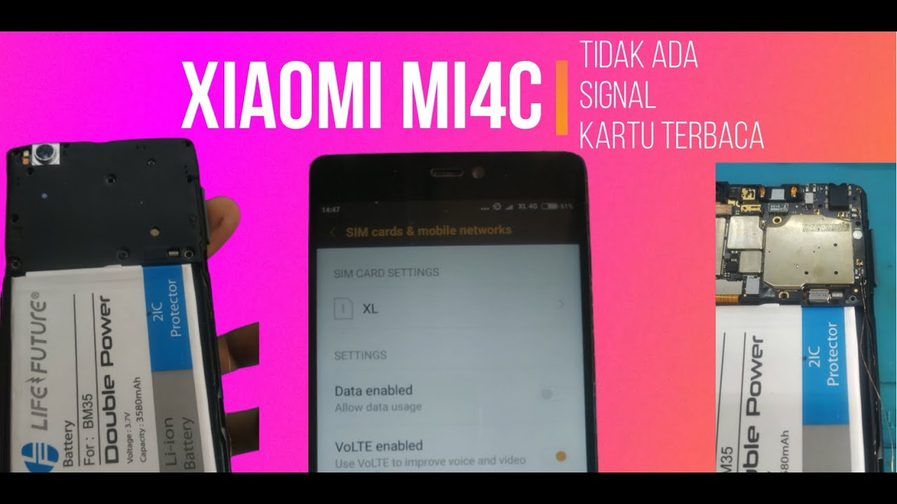 Solusi Jika XIAOMI MI4C TIDAK ADA SIGNAL - YouTube