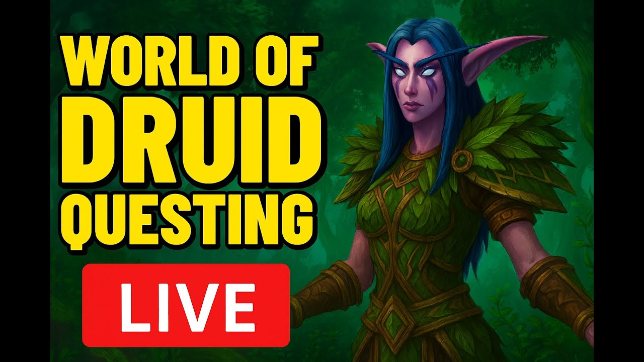 Druid Questing! |Dungeons too! |#WoW #Streamer @Brad-Rabbit - YouTube
