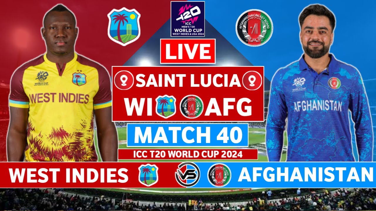 West Indies vs Afghanistan Live | WI vs AFG Live Match | ICC T20 World ...