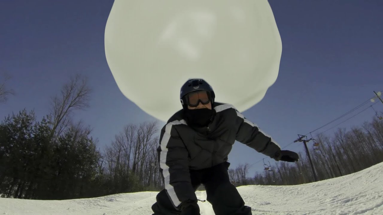 Skiing With a Giant Snowball! - YouTube