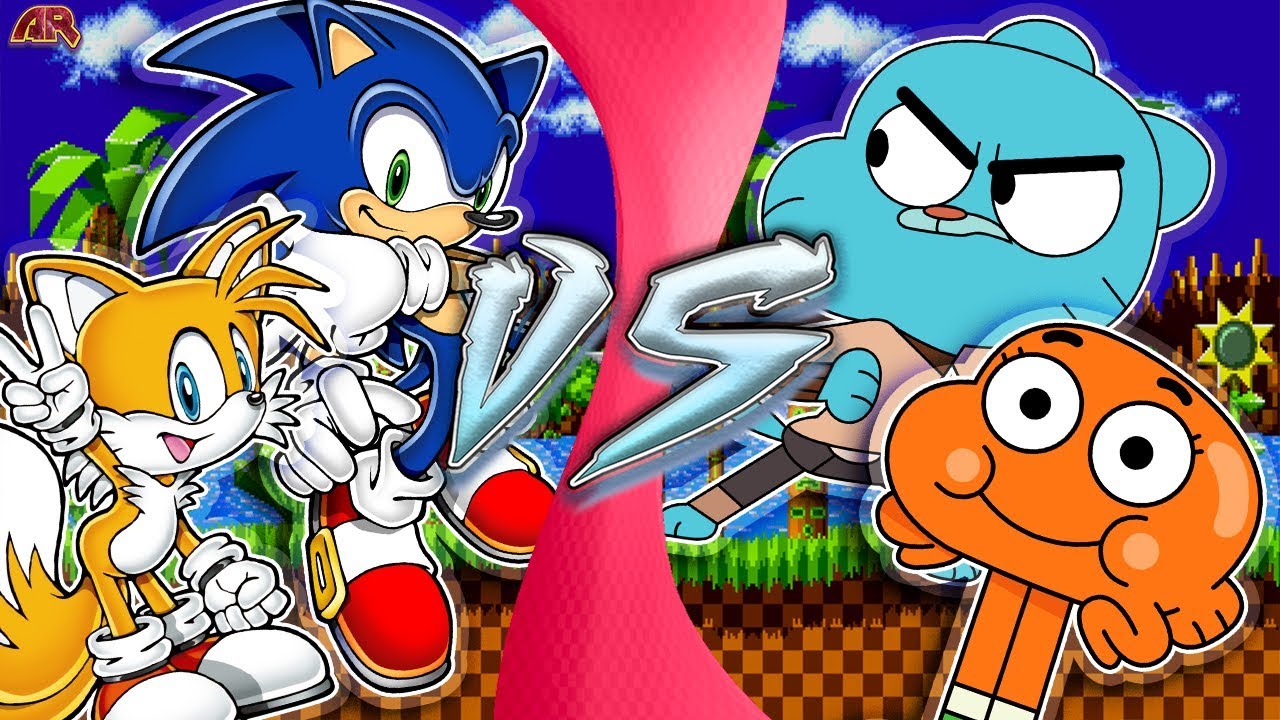 SONIC & TAILS vs GUMBALL & DARWIN! (Amazing World of Gumball vs Sonic ...