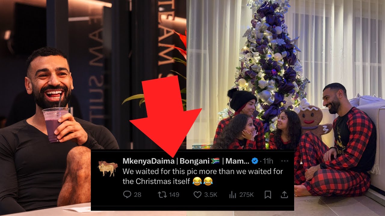 Fans Reacting to Mo Salah FINALLY Posting His Own Family CHRISTMAS Photos 🎄😭 - YouTube