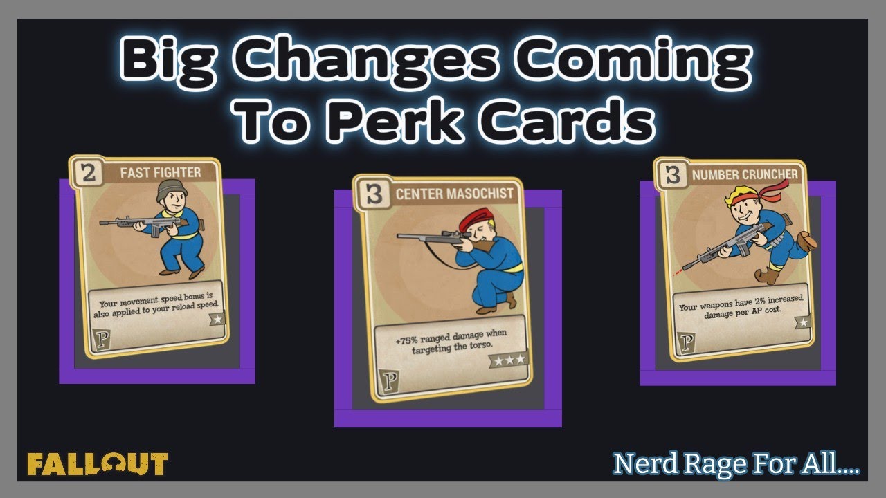 Big Changes Coming To Nerd Rage And Commando Perks In Fallout 76 ...