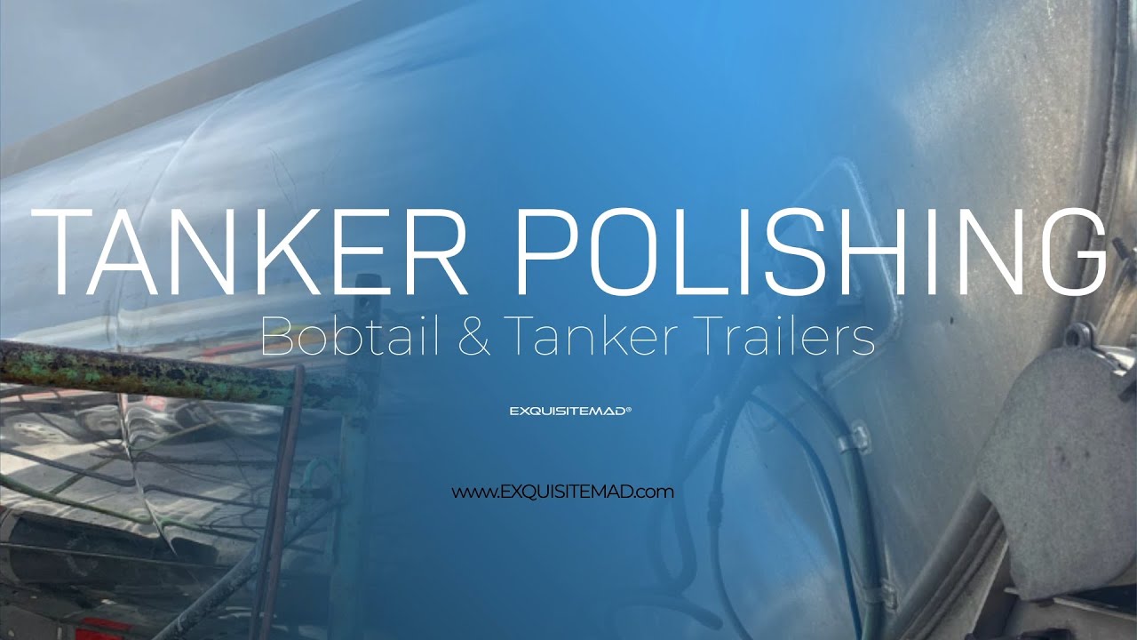 Big Rig Bobtail Tanker Tanker Trailer Metal Aluminum Polishing - YouTube
