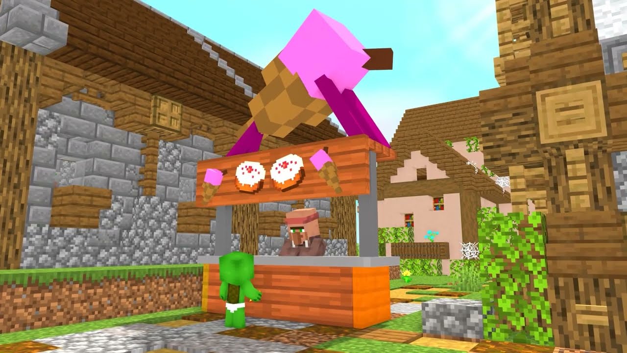 Baby Mikey Kick Baby JJ Out Of Village! - Maizen Minecraft Animation ...