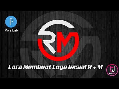 Cara Membuat Logo Design PixelLab Inisial Nama R+M Full Tutorial - YouTube