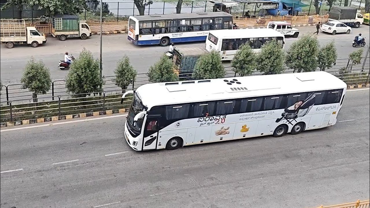 KSRTC Airavat club class 2.0 Volvo 9600 - YouTube
