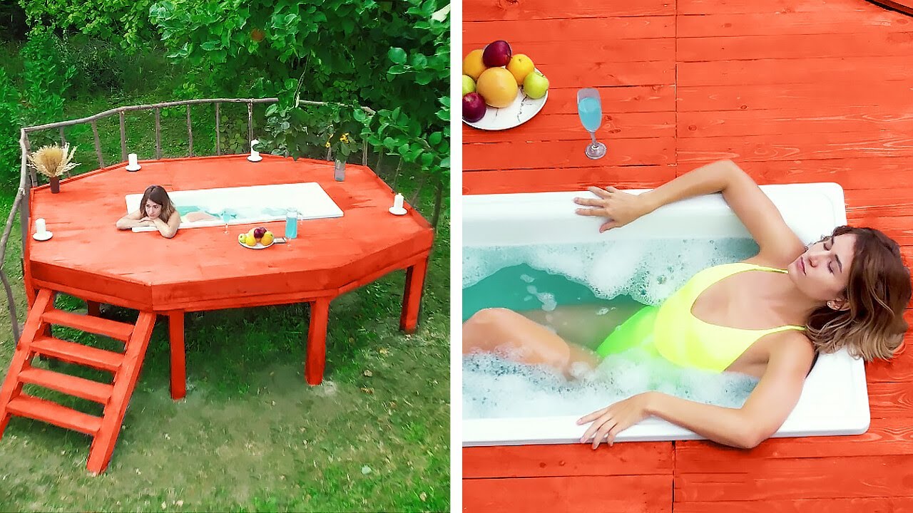 JACUZZI FOR BACKYARD || HUGE PROJECTS FOR BACKYARD - YouTube