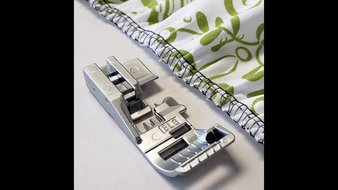 All About Ruffling on a Serger featuring the New Shirring Foot - YouTube