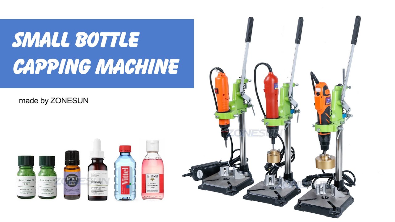 How to use Small Bottle Capping Machine - YouTube