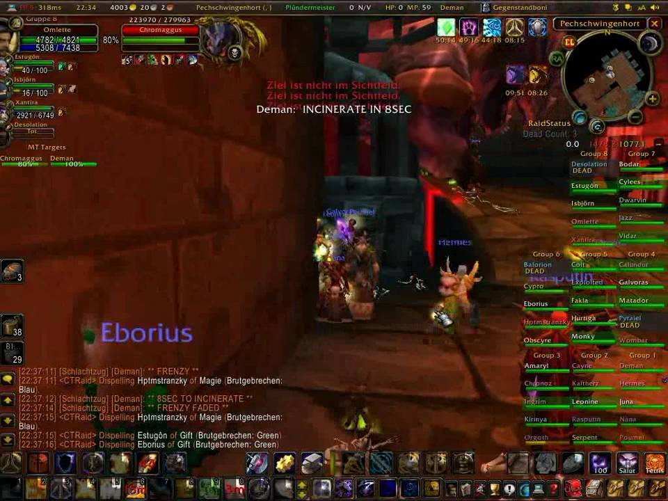 Nastrandir vs Chromaggus (Part1) - Blackwing Lair (World of Warcraft ...