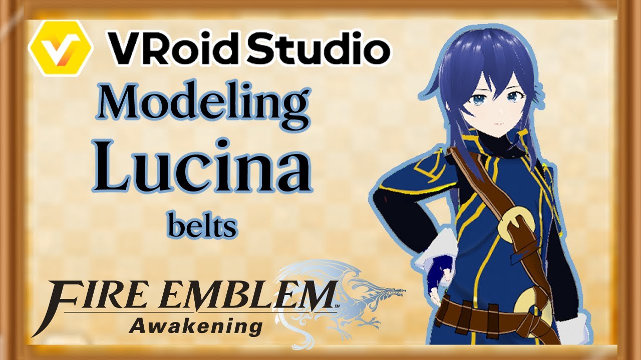 Lucina VRoid model, still working on belts | VTuber Artist - YouTube