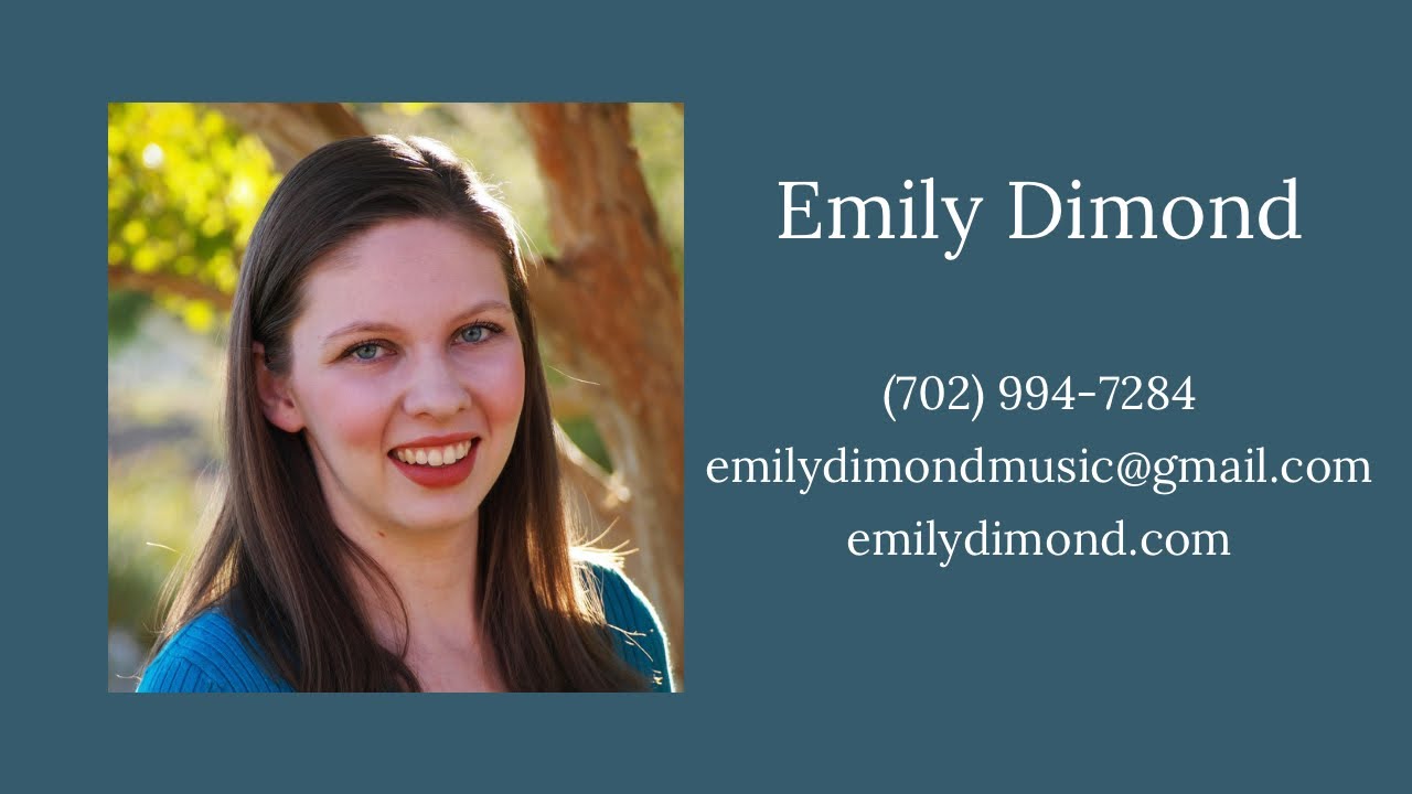 Emily Dimond Performance Reel - YouTube