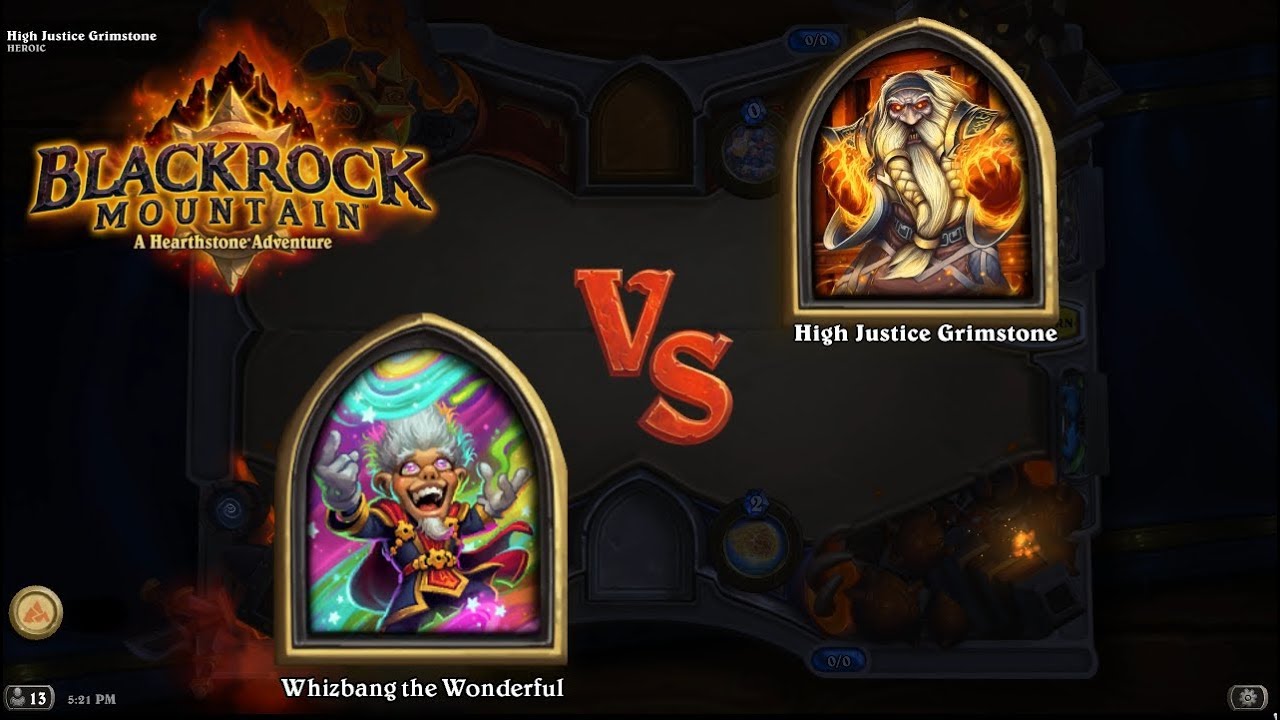 Hearthstone: Heroic Dark Iron Arena with Whizbang the Wonderful (Rise ...