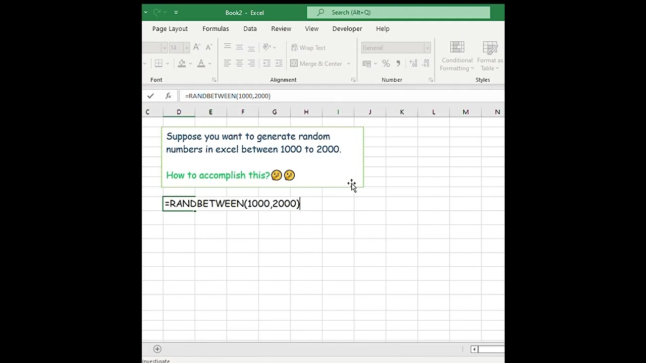 How To Create Random Numbers In Excel YouTube How To Create Random Numbers In Excel YouTube