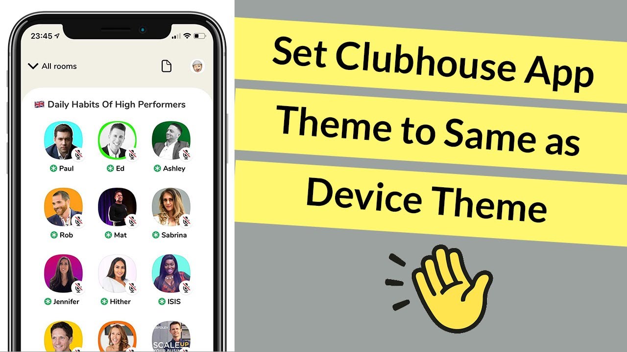 How to Set Clubhouse App Theme to Same as Device Theme? - YouTube