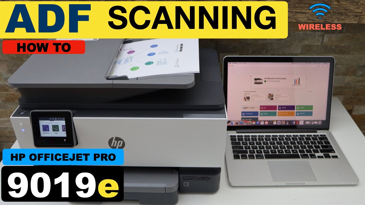 HP OfficeJet Pro 9019e ADF Scanning, 2-Sided Auto Scanning. - YouTube