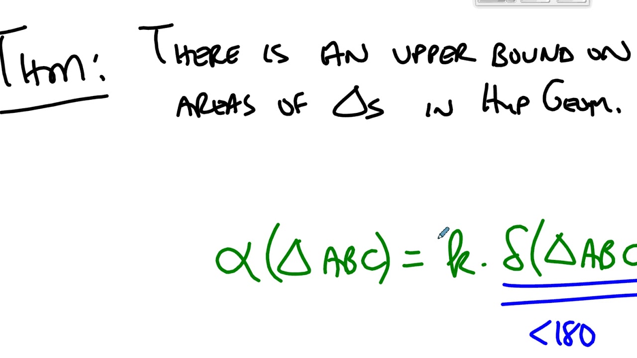 MATH335 Content - Area in Hyperbolic Geometry - YouTube