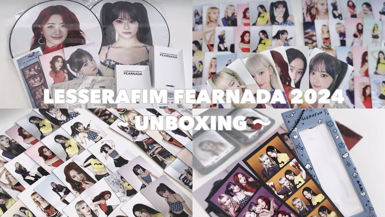 LESSERAFIM FEARNADA 2024 UNBOXING 》 開封動画 / ルセラフィム / グッズ開封 - YouTube