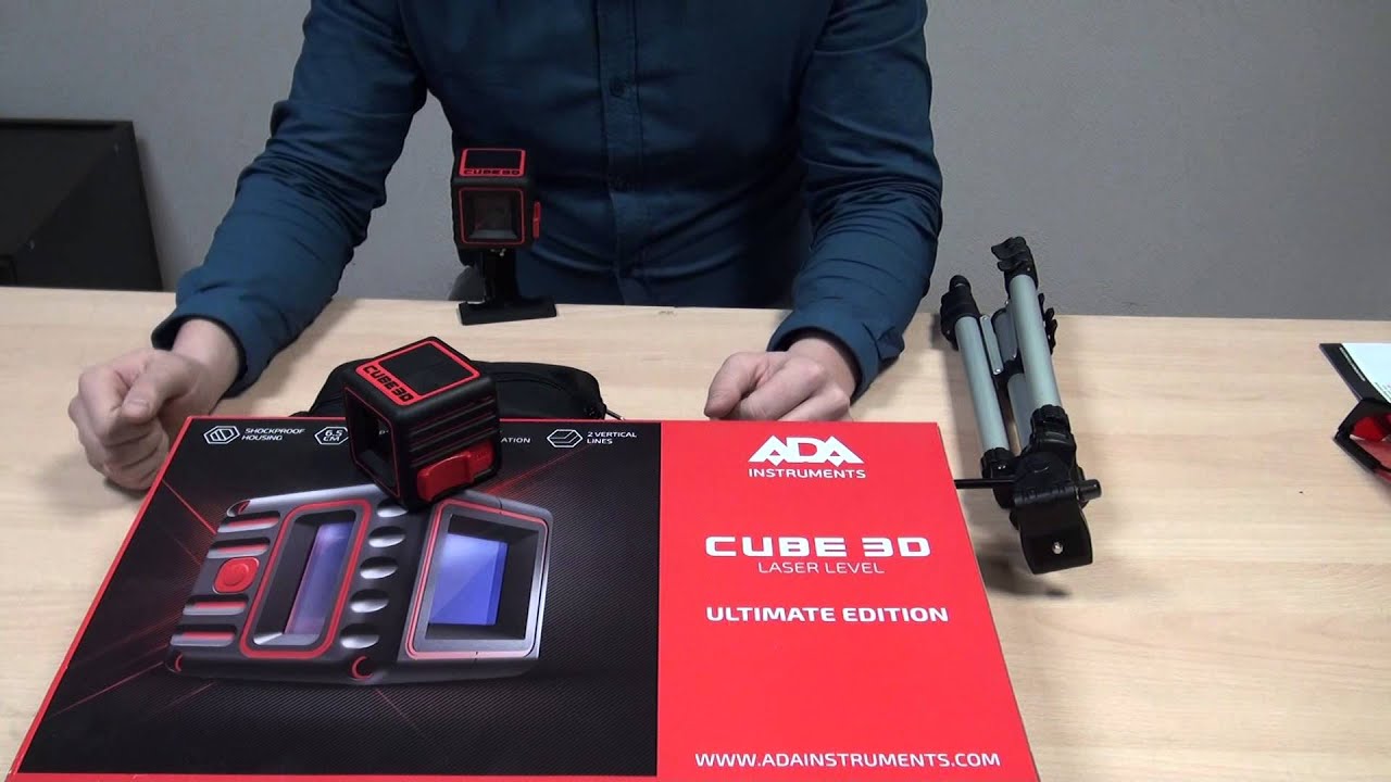 Лазерный уровень (Построитель лазерных плоскостей, нивелир) ADA Cube 3D ...