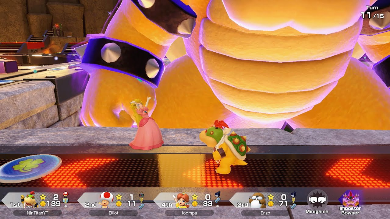 Super Mario Party Jamboree - Bowser Jr. vs Daisy vs Toad vs Monty Mole ...