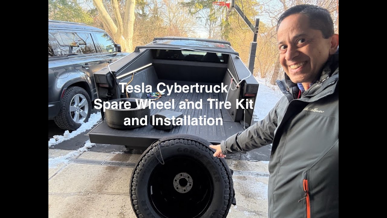Cybertruck Spare Wheel and Tire Kit Mounting and Installation - YouTube