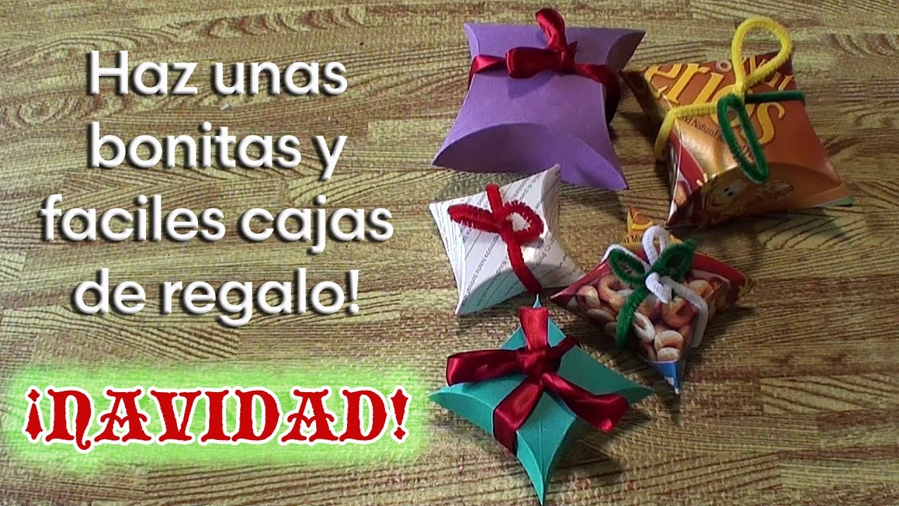 Como hacer unas cajas de regalo rápidas y sencillas - YouTube