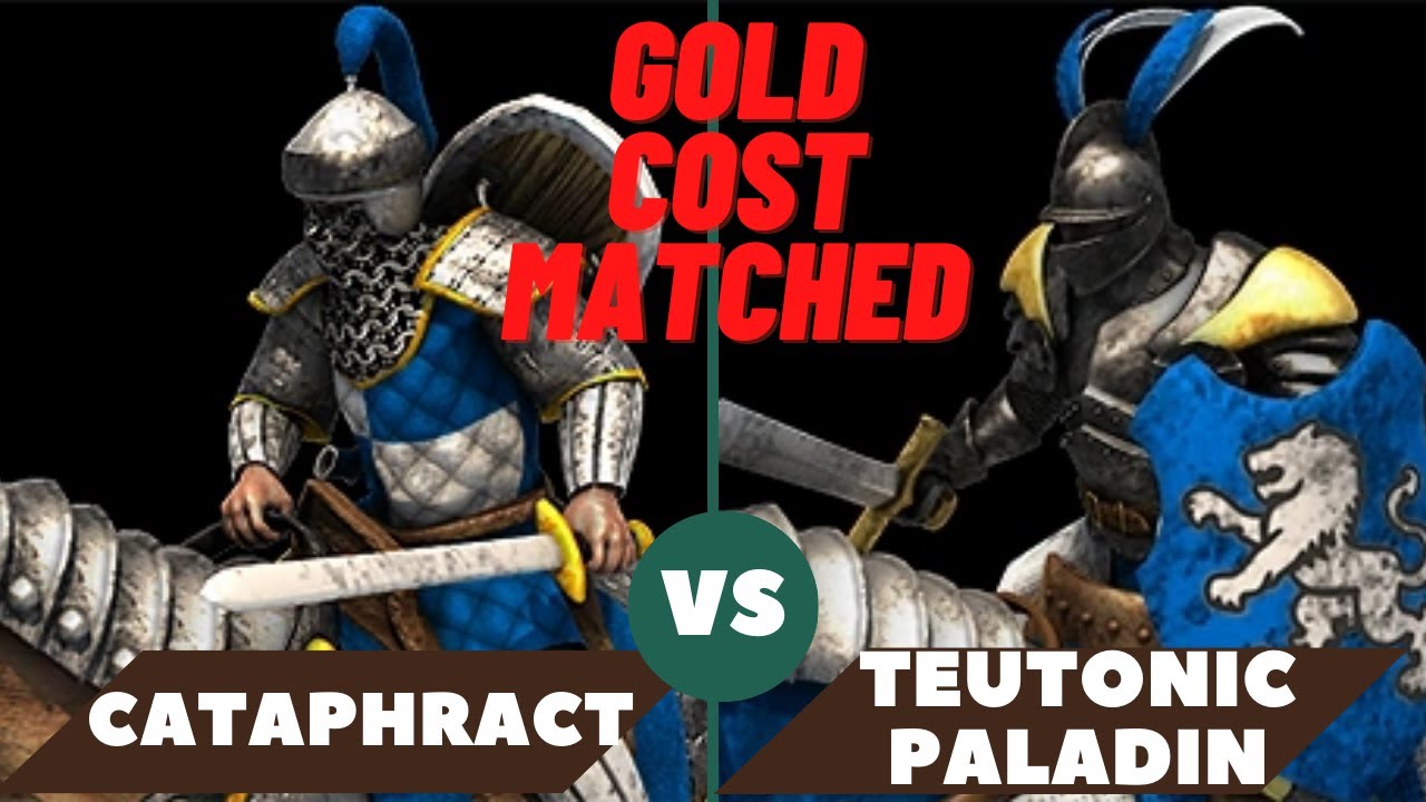 AOE2: 120 ELITE BYZANTINE CATAPHRACTS VS 120 TEUTONIC PALADINS. - YouTube