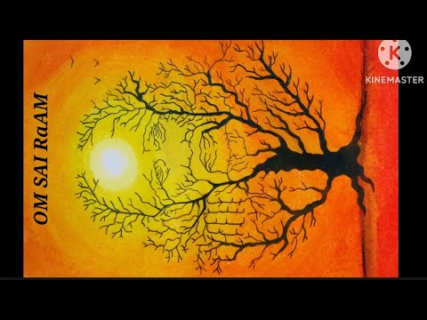 Watch this beautiful Drawing with 75% of vision/ Turned the tree ...