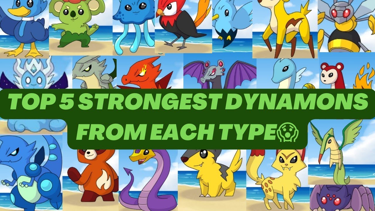 TOP 5 STRONGEST DYNAMONS from each type || Dynamons world || Tiger ...