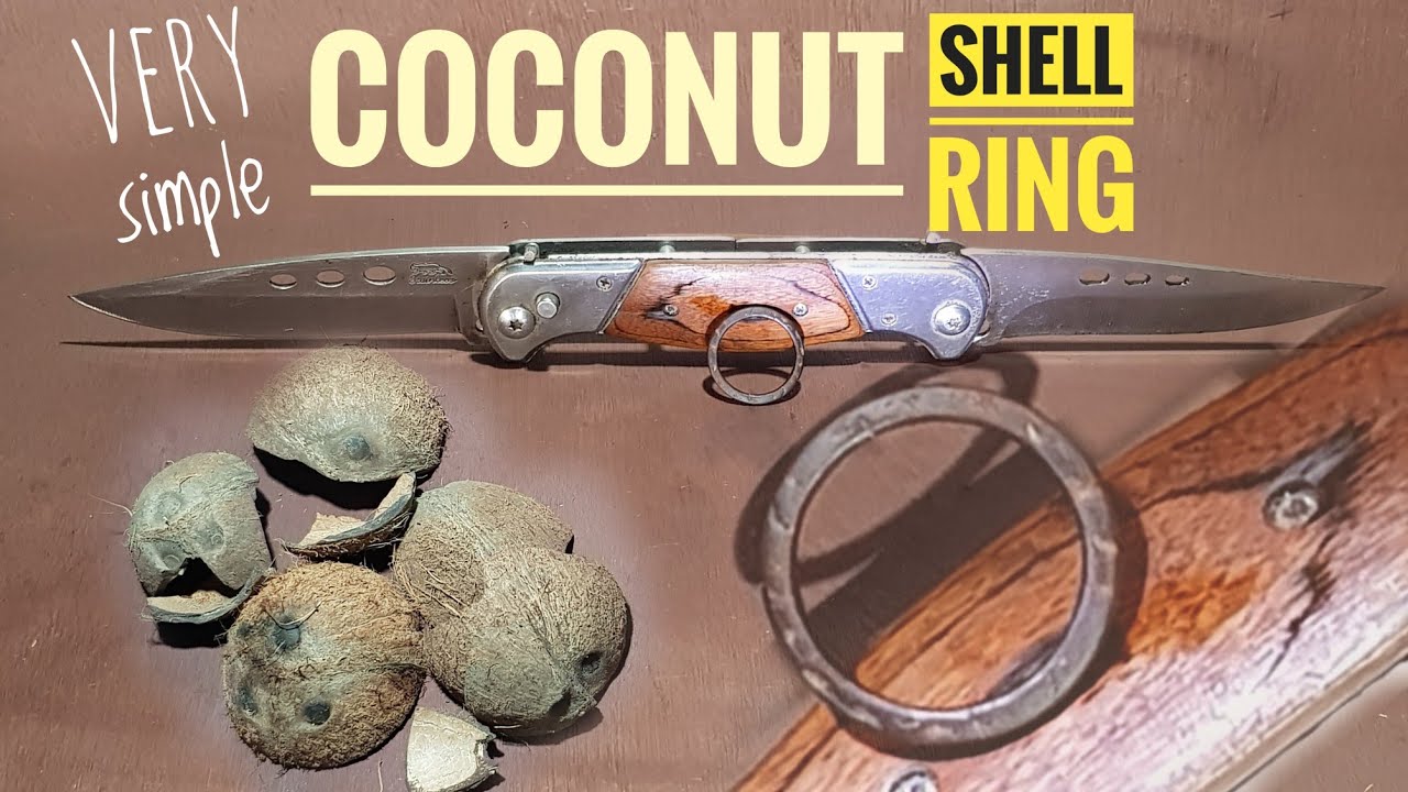 how to make a very simple coconut shell ring | ഒരു നൊസ്റ്റാൾജിയ ഐറ്റം | #redmoon #nostalgia # ...